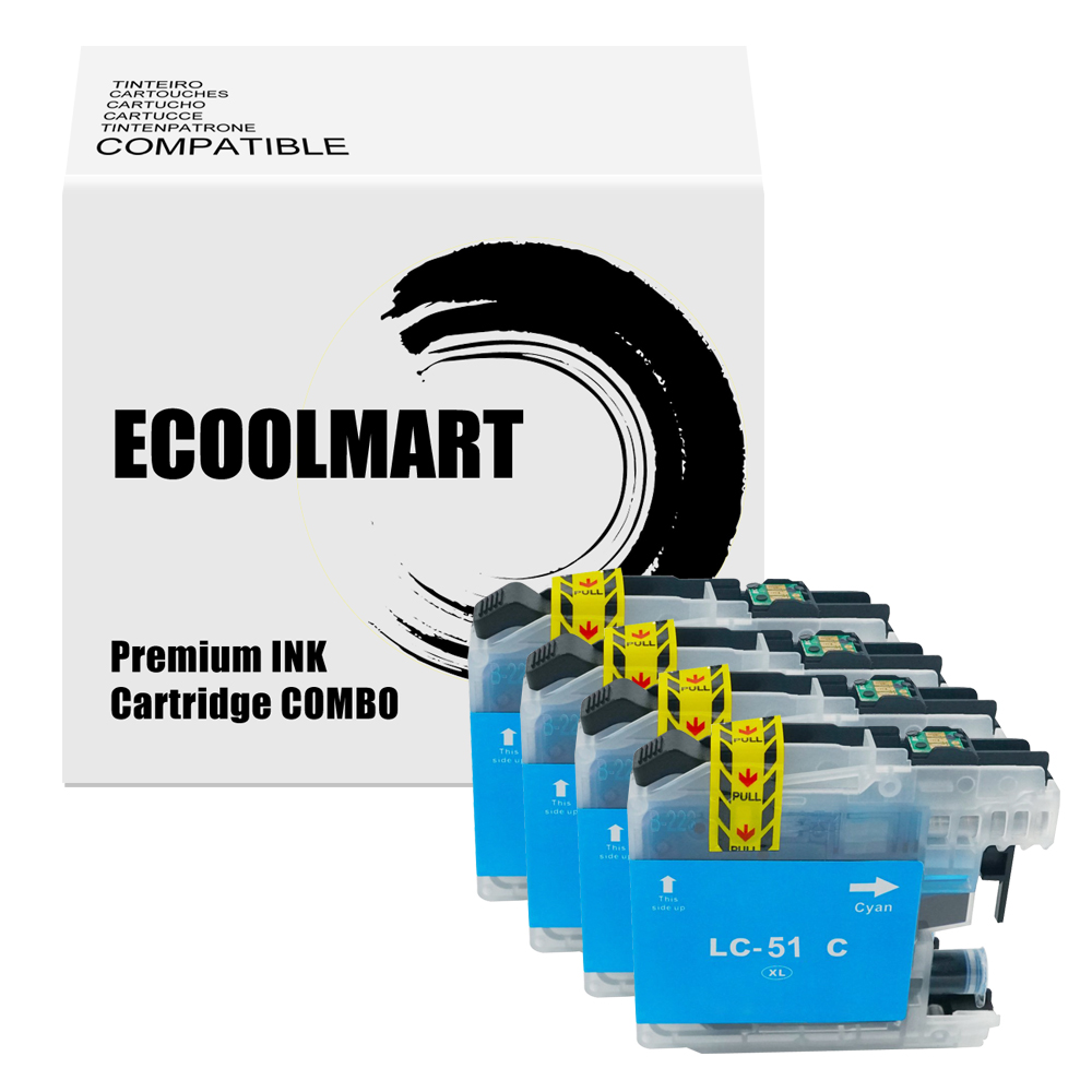 LOT LC51 Ink Cartridge fits Brother MFC-240C MFC-465CN MFC-5860CN FAX ...