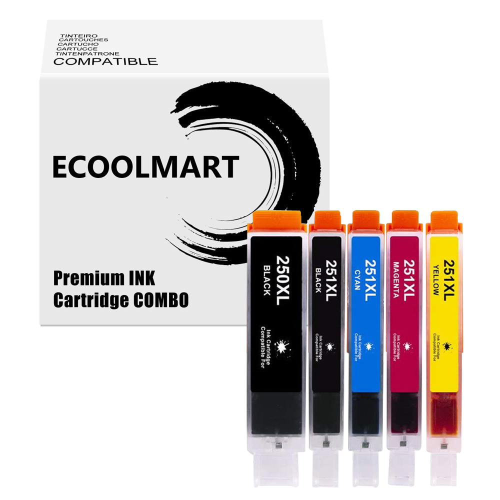 LOT PGI-250 CLI-251 Ink Cartridge for Pixma MX922 IX6820 MG5420 MG7120 ...